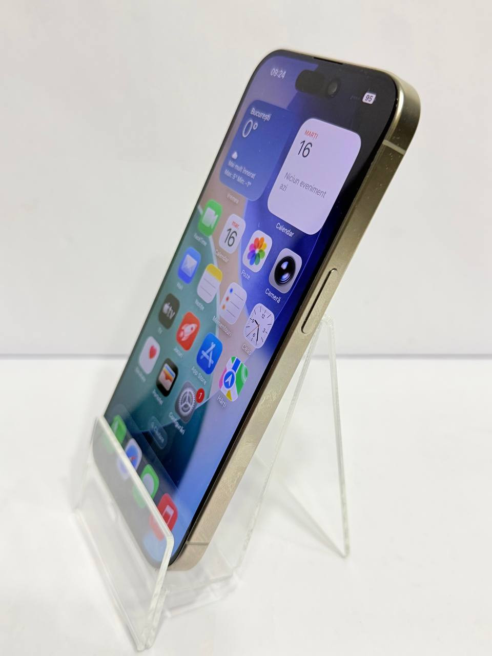 Telefon Apple iPhone 15 Pro 256 GB Natural Titanium