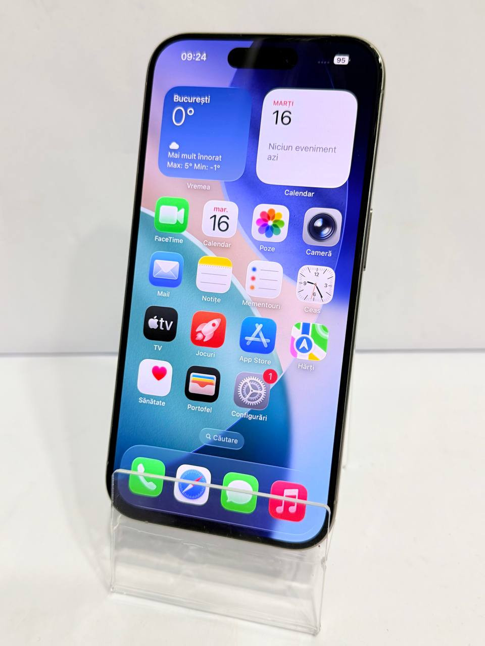 Telefon Apple iPhone 15 Pro 256 GB Natural Titanium